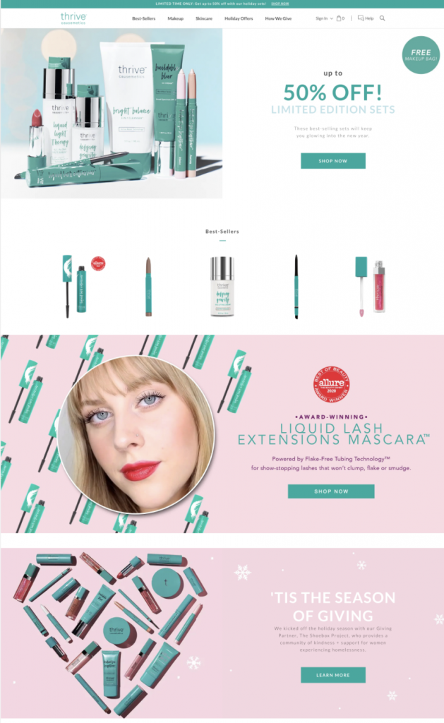 Top 50 Beauty & Cosmetics Websites Built on Shopify