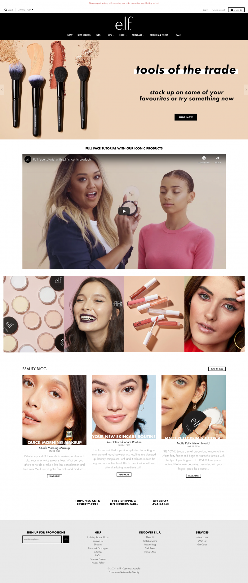 Top 50 Beauty & Cosmetics Websites Built on Shopify